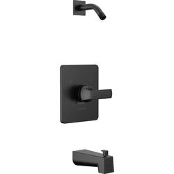 Delta® Velum™ Monitor® 14 Series One-Handle Matte Black Bathtub Shower ...