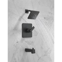 Delta® Velum™ Monitor® 14 Series One-Handle Matte Black Bathtub Shower ...