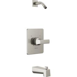 Delta® Velum™ Monitor® 14 Series One-Handle Stainless Bathtub Shower ...