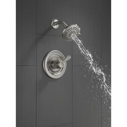 Delta® Classic One-Handle 5-Spray Stainless Shower Faucet - Trim Only ...