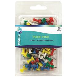 WriteCo® Assorted Color Push Pins - 75 pack at Menards®