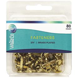WriteCo® 3/4" Brass Plated Fasteners - 80 pack at Menards®