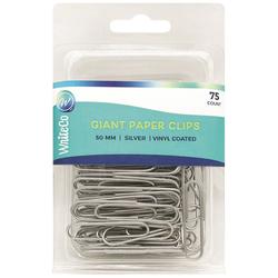 WriteCo® Silver Vinyl Coated Giant Paper Clips - 75 pack at Menards®