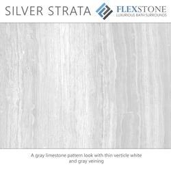 FlexStone® 17" x 26" Silver Strata Recessed Shampoo Caddy at Menards®