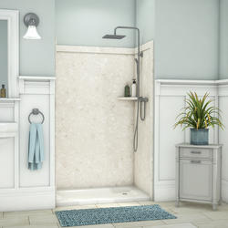 FlexStone® Elegance 48"W x 36"D x 80"H Calabria Shower Wall Surround (3 ...