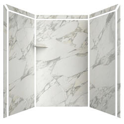 FlexStone® Elegance 48"W x 36"D x 80"H Calcutta Gold Shower Wall ...