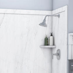 FlexStone® Royale 60"W x 36"D x 80"H Oyster Bathtub/Shower Wall ...