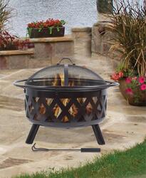 Backyard Creations® 30" Diamanté Steel Fire Pit at Menards®