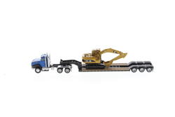 Cat® 1:87 Semi Tractor with Lowboy Trailer and Cat® Die-Cast Machines ...