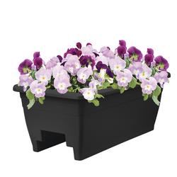 24" Black Plastic Deck Rail Planter at Menards®