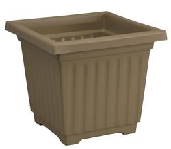 11" Chocolate Centabella Square Plastic Planter at Menards®