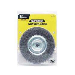 Performax® 8" Wire Coarse Steel Wheel Brush Narrow Face at Menards®