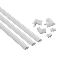 D-Line 10' White Half Round 0.78" x 0.39" Raceway Kit at Menards®