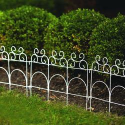 Enchanted Garden® 14" x 7-1/2' Ornate Border Fence at Menards®