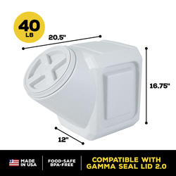 Vittles Vault Outback Stackable Food Storage Container - 40 lb at Menards®