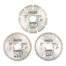 Tool Shop® 4-1/2" Diamond Masonry Cutting Blade Set - 3 Piece at Menards®