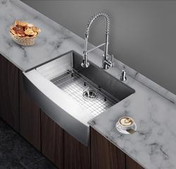 Tuscany® Retrofit Farmhouse/Apron Front 33" Stainless Steel Single Bowl ...