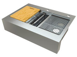 Tuscany® Acadian® Farmhouse/Apron Front 33" Stainless Steel 2-Hole ...