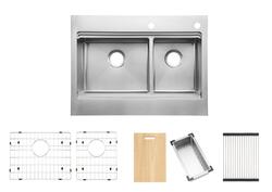 Tuscany® Acadian® Farmhouse/Apron Front 33" Stainless Steel 2-Hole ...