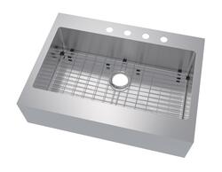 Tuscany® Retrofit Farmhouse/Apron Front 33" Stainless Steel Single Bowl ...