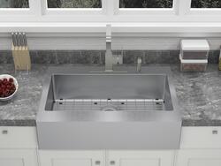 Tuscany® Retrofit Farmhouse/Apron Front 33" Stainless Steel Single Bowl ...