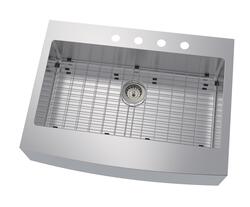 Tuscany® Retrofit Farmhouse/Apron Front 33" Stainless Steel Single Bowl ...