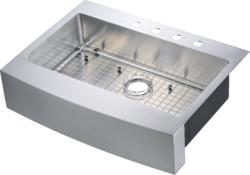 Tuscany® Retrofit Farmhouse/Apron Front 33" Stainless Steel Single Bowl ...
