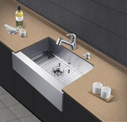 Tuscany® Farmhouse/Apron Front 31" Stainless Steel Single Bowl Kitchen ...