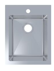 Tuscany® Forden® Dual Mount 17" Stainless Steel 1-Hole Single Bowl Bar ...