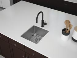 Tuscany® Forden® Dual Mount 17" Stainless Steel 1-Hole Single Bowl Bar ...