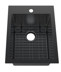 Tuscany® Forden® Dual Mount 17" Stainless Steel 1-Hole Single Bowl Bar ...