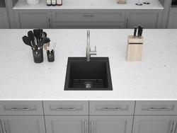 Tuscany® Forden® Dual Mount 17" Stainless Steel 1-Hole Single Bowl Bar ...