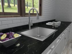 Tuscany® Forden® All-in-One Dual Mount 25" Stainless Steel 1-Hole ...