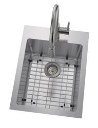 Tuscany® Forden® All-in-One Dual Mount 17" Stainless Steel 1-Hole ...