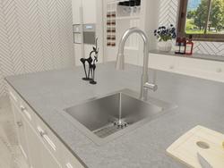 Tuscany® Forden® All-in-One Dual Mount 17" Stainless Steel 1-Hole ...