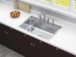 Tuscany® Crestridge Dual Mount 33" Stainless Steel 4-Hole Single Bowl ...