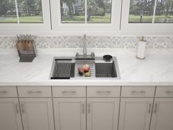 Tuscany® Northchase Dual Mount 33" Stainless Steel 2-Hole Single Bowl ...