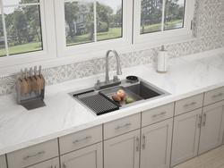 Tuscany® Northchase Dual Mount 33" Stainless Steel 2-Hole Single Bowl ...