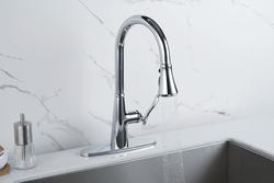Tuscany® Marianna™ One-Handle Pull-Down Chrome Kitchen Faucet at Menards®