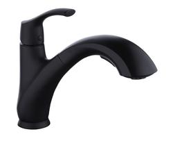 Tuscany® Rexton One-Handle Pull-Out Matte Black Kitchen Faucet at Menards®