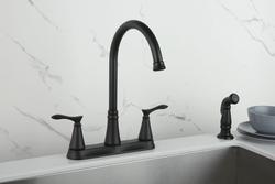 Tuscany® Marianna™ Two-Handle Matte Black Kitchen Faucet at Menards®