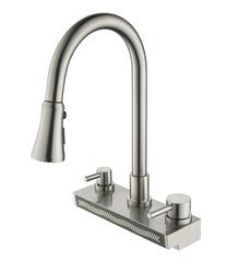 Tuscany® Northchase Two Handle Pull-Down Stainless Steel Kitchen Faucet ...