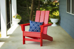Tangentwood® Grand Haven Bright Red Modern Adirondack Chair at Menards®