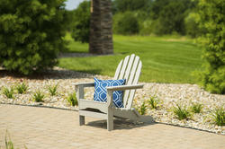 Tangentwood® Grand Haven Light Gray Folding Adirondack Chair at Menards®