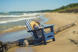 Tangent® Grand Haven Navy Folding Adirondack Chair at Menards®
