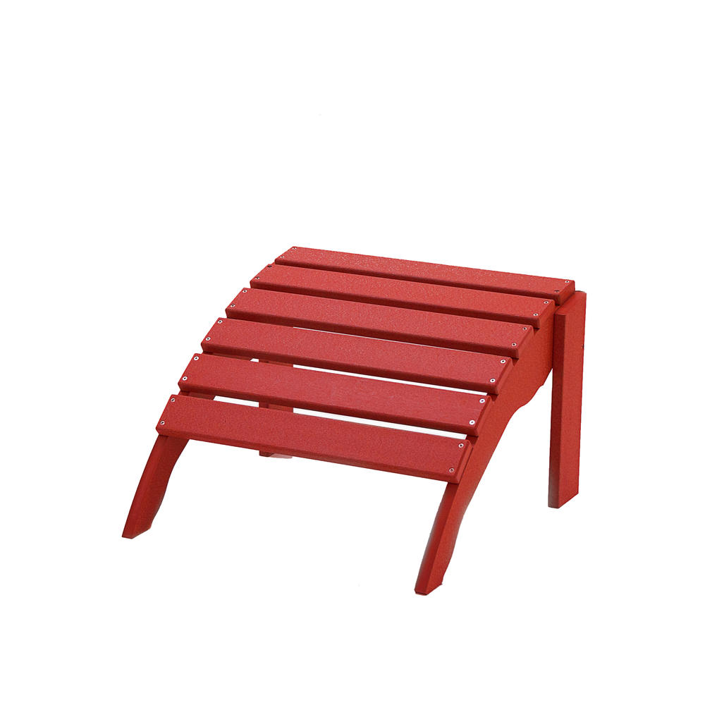 Tangentwood Grand Haven Bright Red Adirondack Ottoman