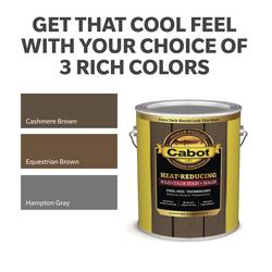 Cabot® Hampton Gray Heat-Reducing Solid Color Stain + Sealer with Cool ...