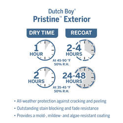 Dutch Boy® Pristine™ Exterior Semi-Gloss Aged Beauty 100& Acrylic Paint ...