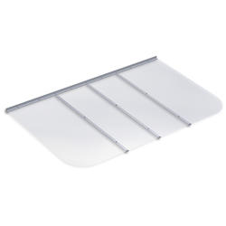 Ultra Protect 69" W x 42" Projection Clear Polycarbonate Square Egress ...