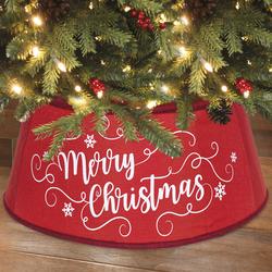 Enchanted Forest® 26" Diameter Merry Christmas Tree Stand Band at Menards®